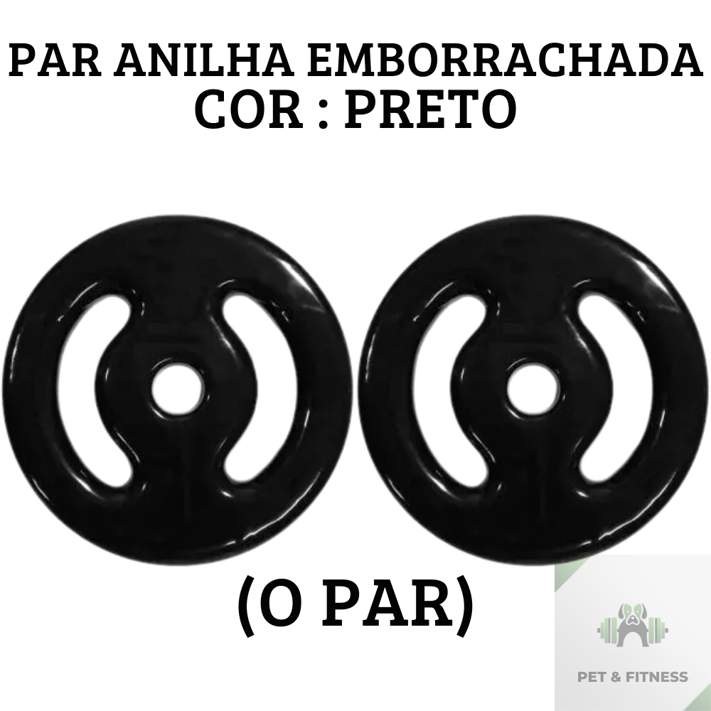 Anilha Emborrachada de 1Kg a 5Kg P/ Academia Promoção | Shopee Brasil