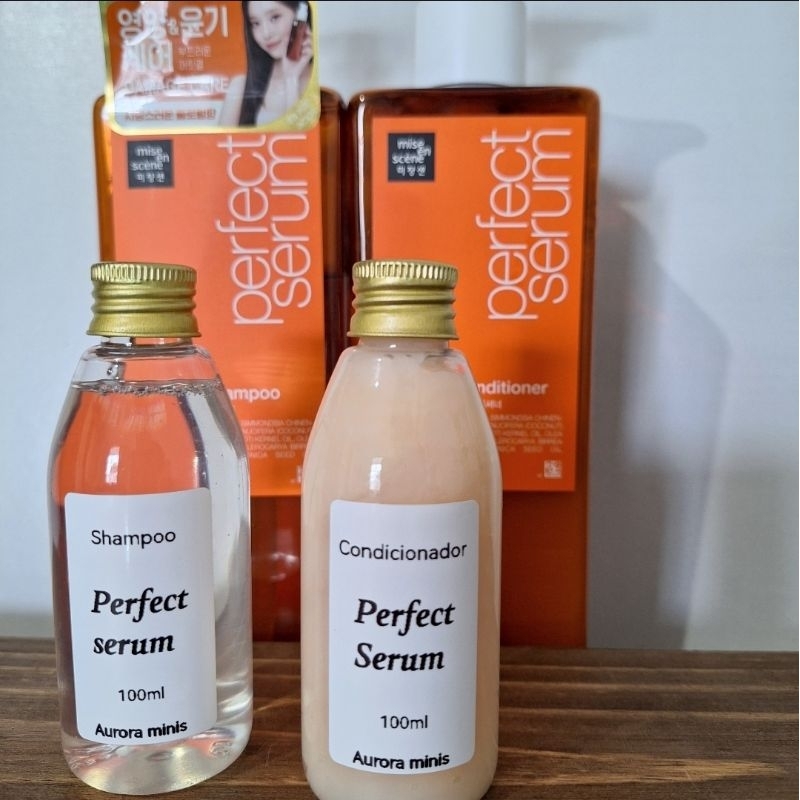 Kit Shampoo + Condicionador 100ml cada Perfect (Coreano) | Shopee Brasil
