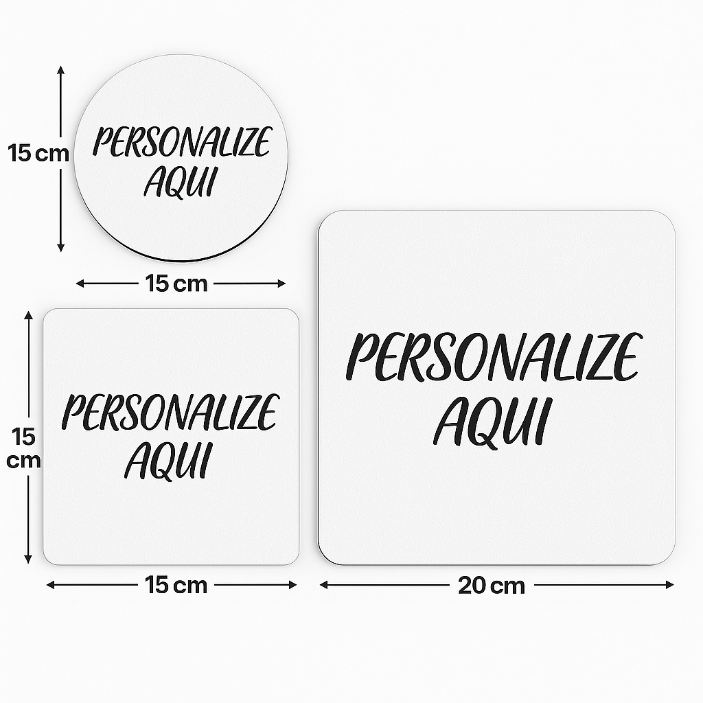 Kit 10 Mouse Pad Personalizados Sublimados com Logo, Foto ou Imagem ...