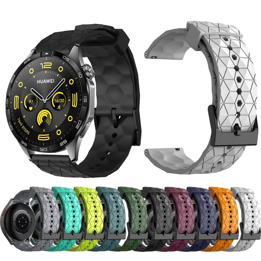 Pulseira 22mm de silicone GEOMETRICA para Smartwatch Huawei Watch GT4 ...