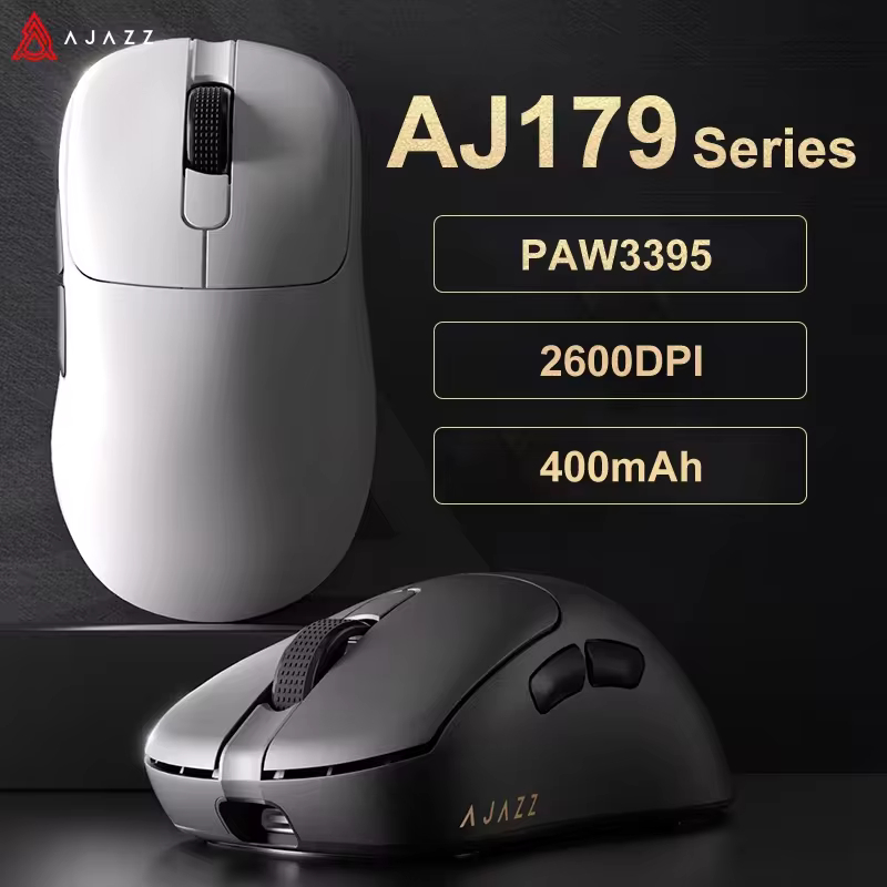 Mouse Ajazz AJ179 Gamer Sem Fio 2.4GHz 26000DPI Sensor PAW3395 Dual-Mode | Shopee Brasil