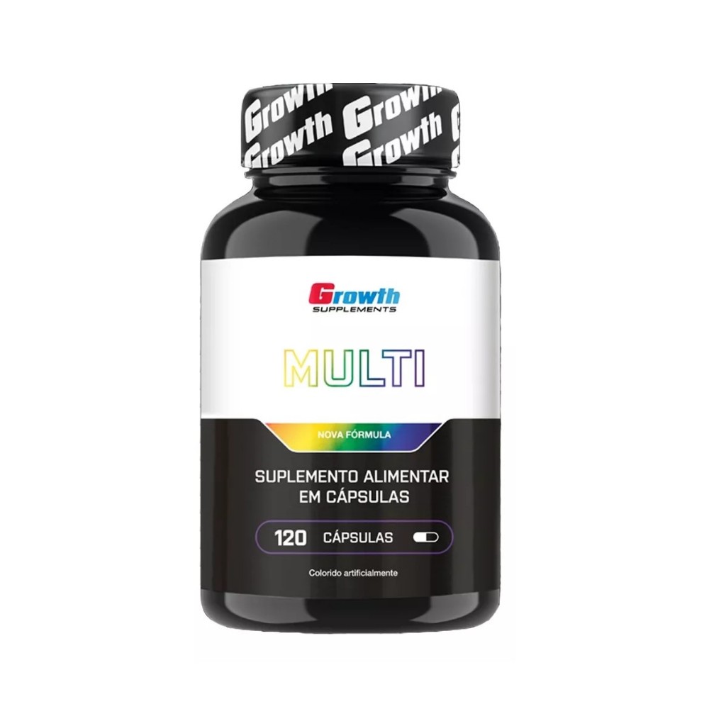Multivitaminico 120 Cápsulas Growth Supplements POLI MULTI VITAMINICO ...