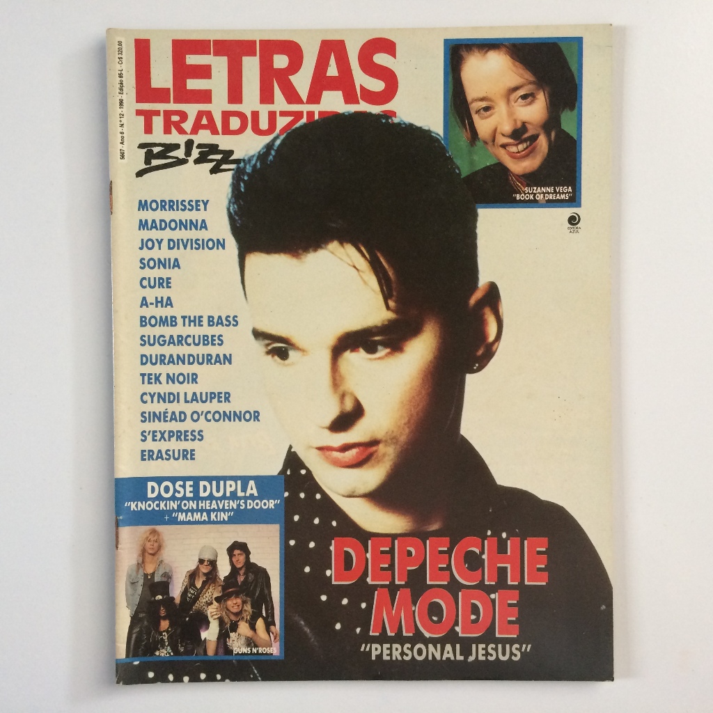 BIZZ LETRAS TRADUZIDAS DEPECHE MODE GUNS N ROSES MADONNA A-HA CYNDI LAUPER E MAIS | Shopee Brasil
