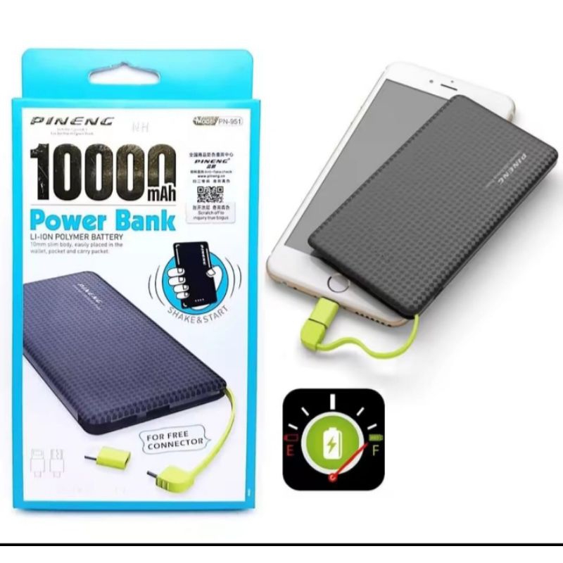 Power Bank Pineng 10000mAh Original – Carregador Portátil Rápido Com ...