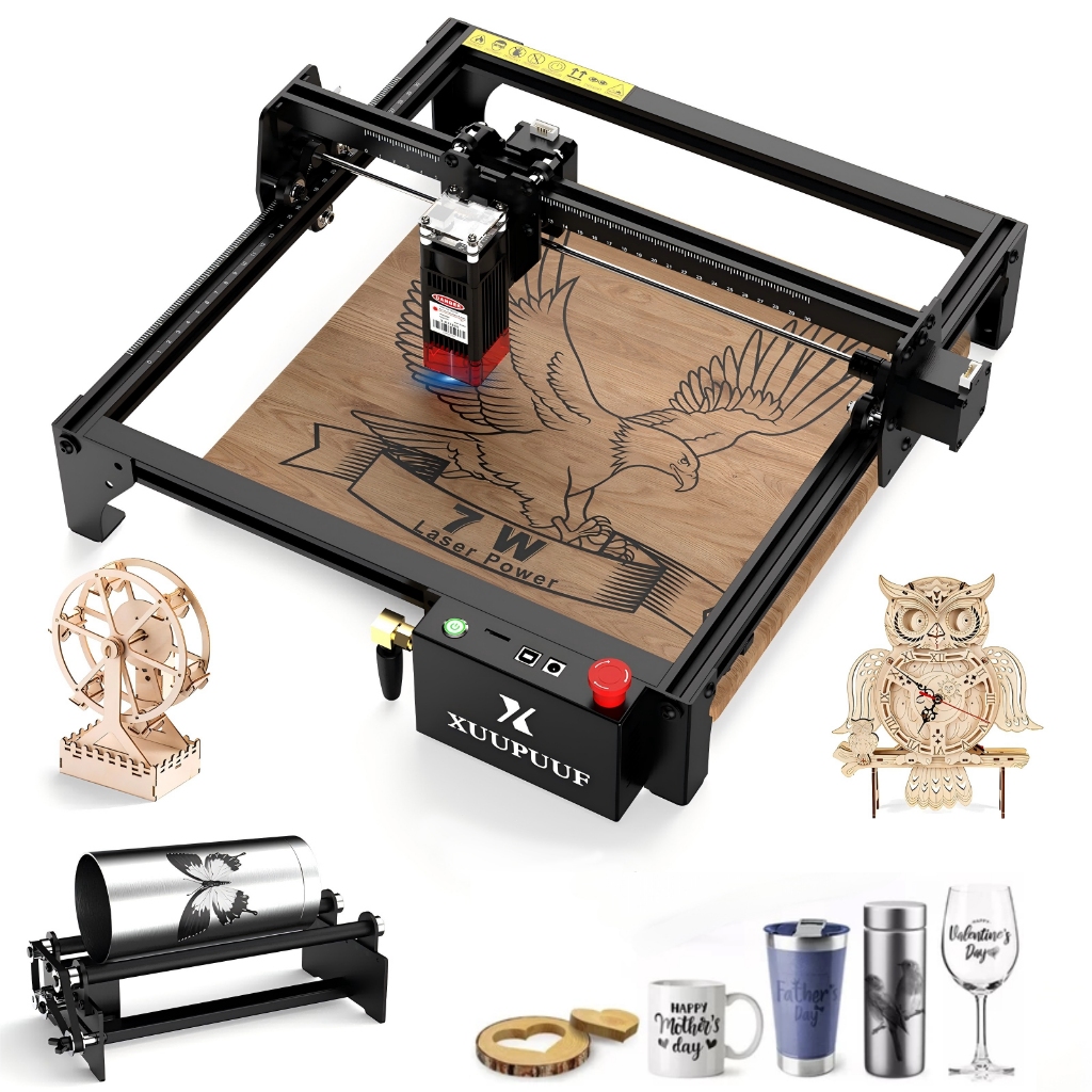 Xuupuuf-y7 Gravadora Corte Laser 48w-30x30cm+rolo Giratórios--XFTTS55-0 | Shopee Brasil