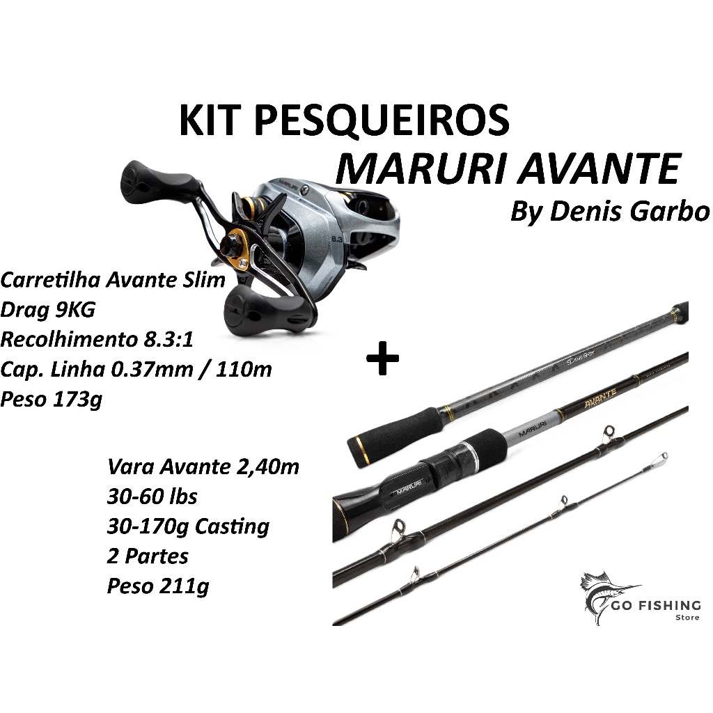 Kit Pesca Pesqueiros Carretilha + Vara Avante By Denis Garbo Carretilha ...