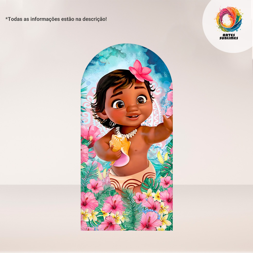 Painel Romano Face Única Moana Tam Diversos C/Elástico-R3 | Shopee Brasil