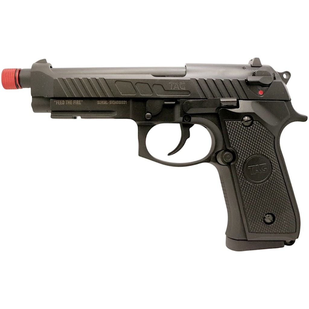 Pistola de Airsoft TAG Beretta M92 Savage GBB Full Metal Blowback - 6mm | Shopee Brasil