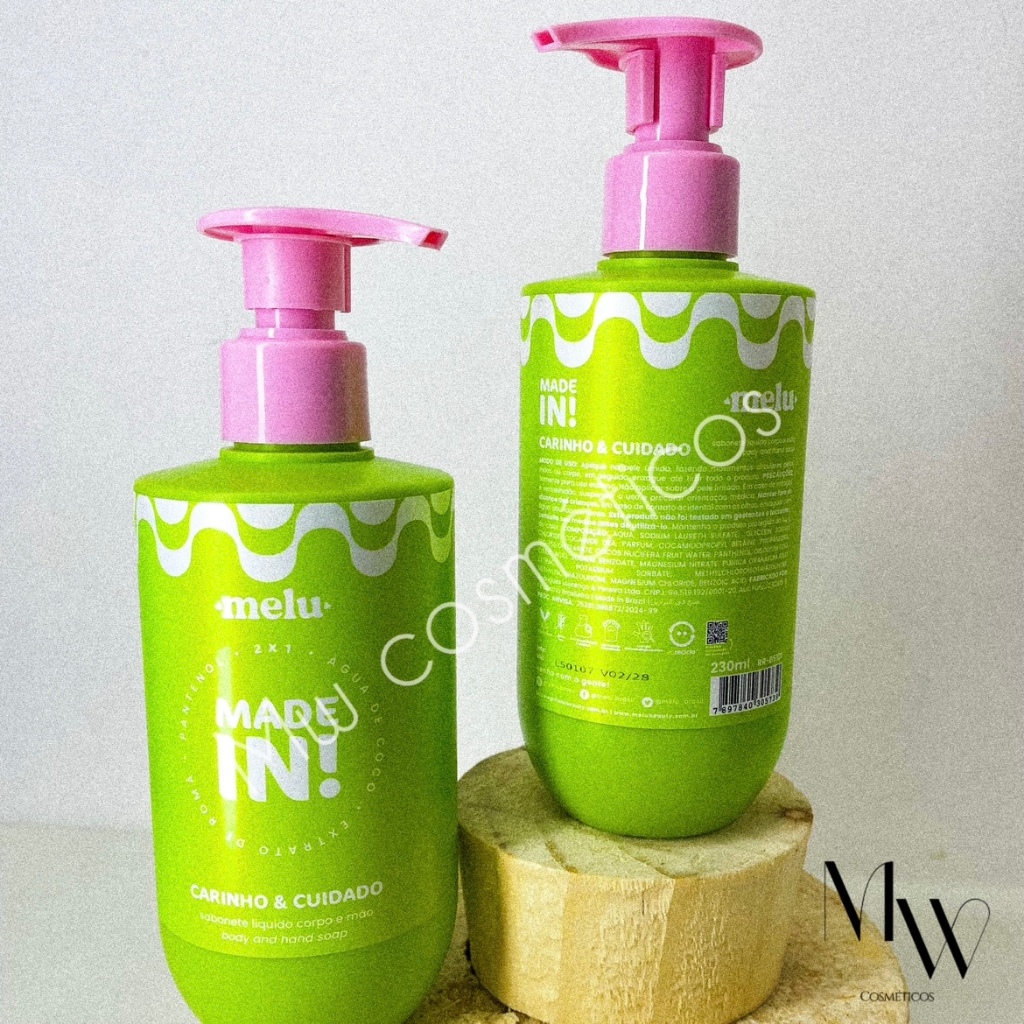 Sabonete Liquido 2 em 1 Corpo e Mão Carinho e Cuidado Made in Ruby Rose - 230ml | Shopee Brasil