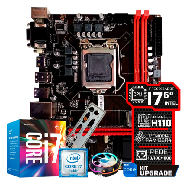 Kit Upgrade Intel Core I7 6700 Ddr4 Placa Mãe H110 | Shopee Brasil