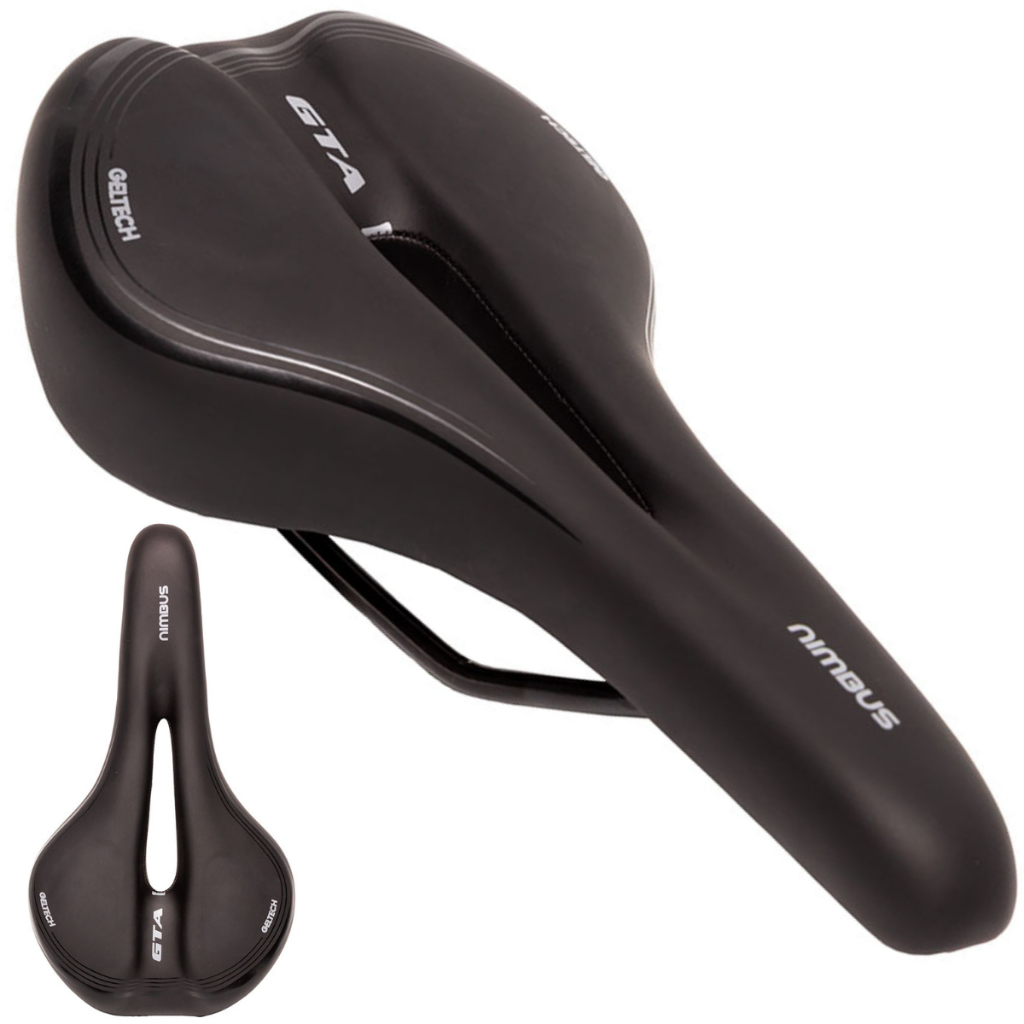 Banco Selim Bike Gta Nimbus Mtb Gel Tech Vazado Confortavel Macio | Shopee Brasil