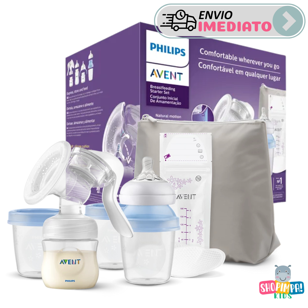 Kit Amamentação Philips Avent Extrator Manual E Acessórios Bebê ...