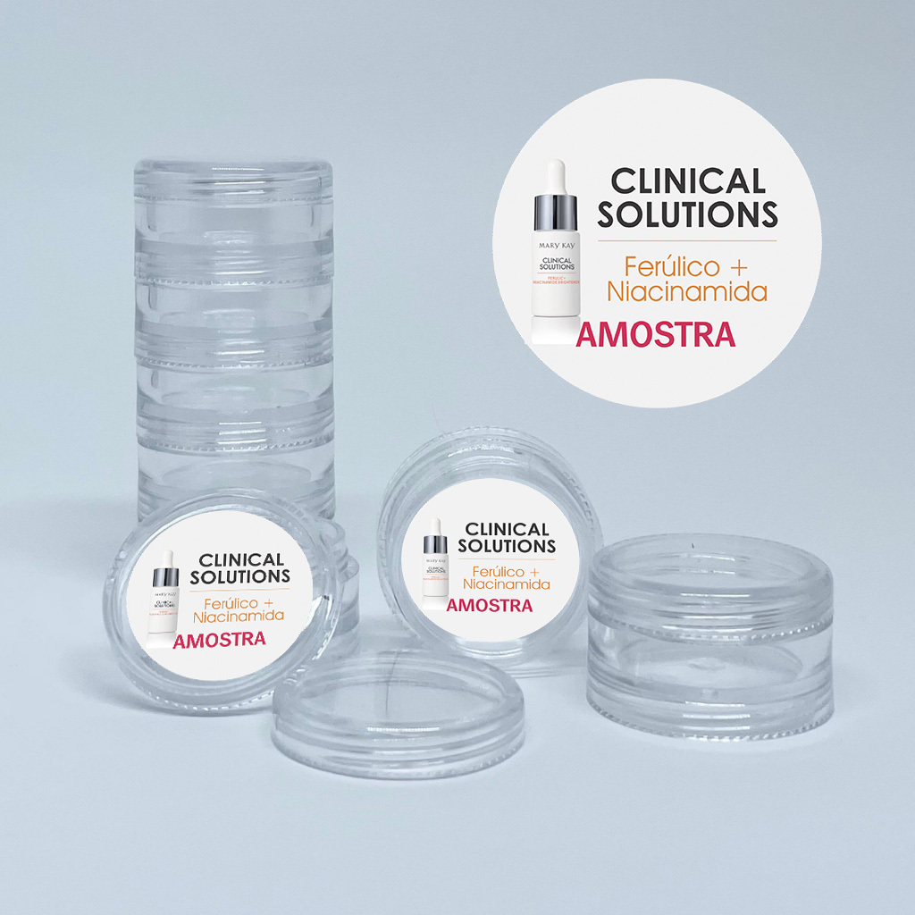 Cartela com 30 Adesivos para Potes de Amostras Produto Ferúlico ...