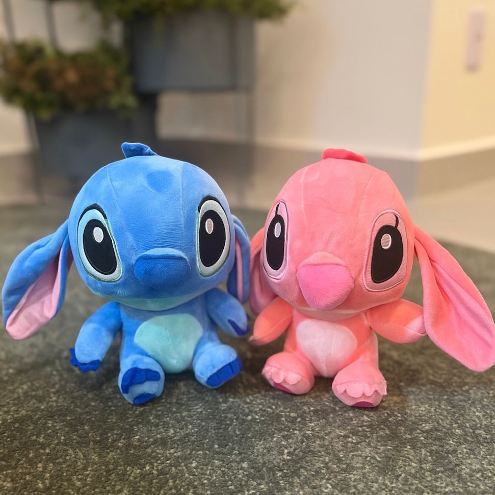 Stitch Pelúcia Brinquedo Antialérgico Lilo MUSICAL Chaveiro Macio ...