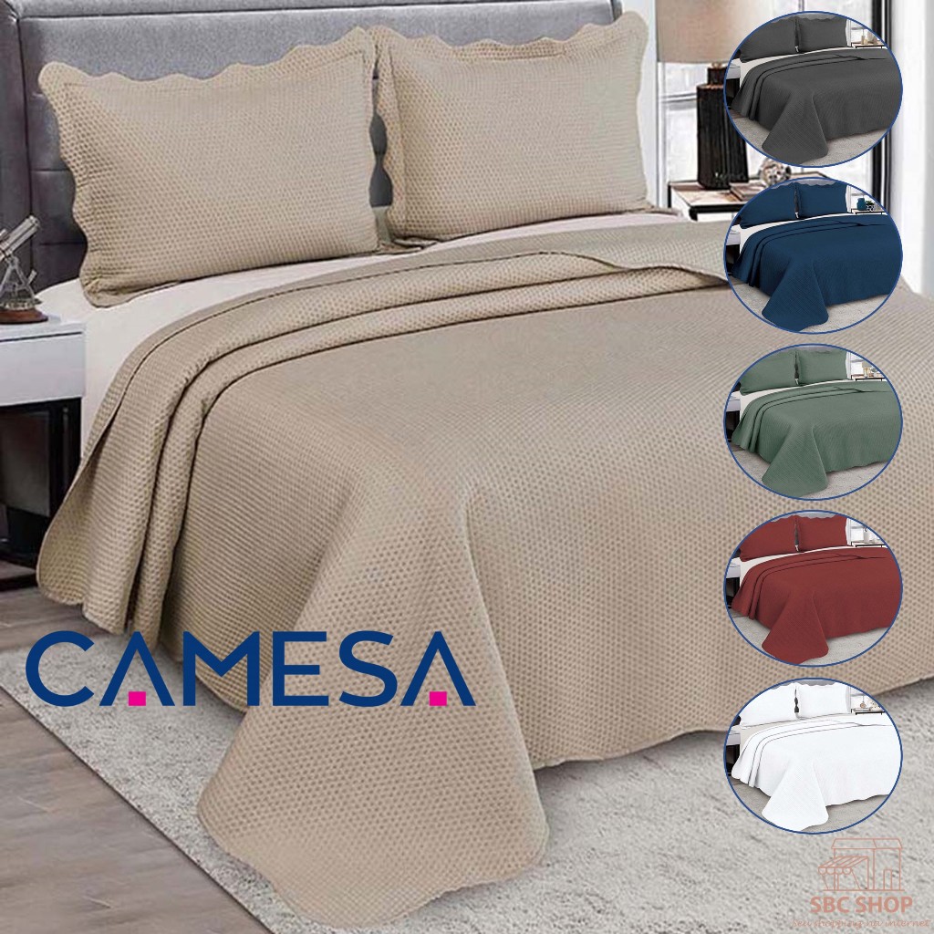 Colcha Queen Bullet Com Porta Travesseiro Camesa | Shopee Brasil