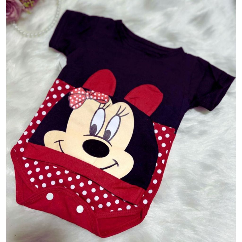 Body Bebê Mickey e Minie + Touca | Fantasia Bebê Menino e Menina – Look ...