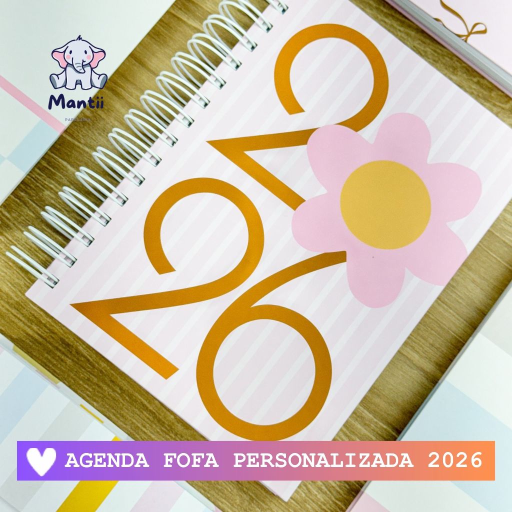 Agenda Personalizada 2026 Duplo Espiral Diária Planner Organizador de ...