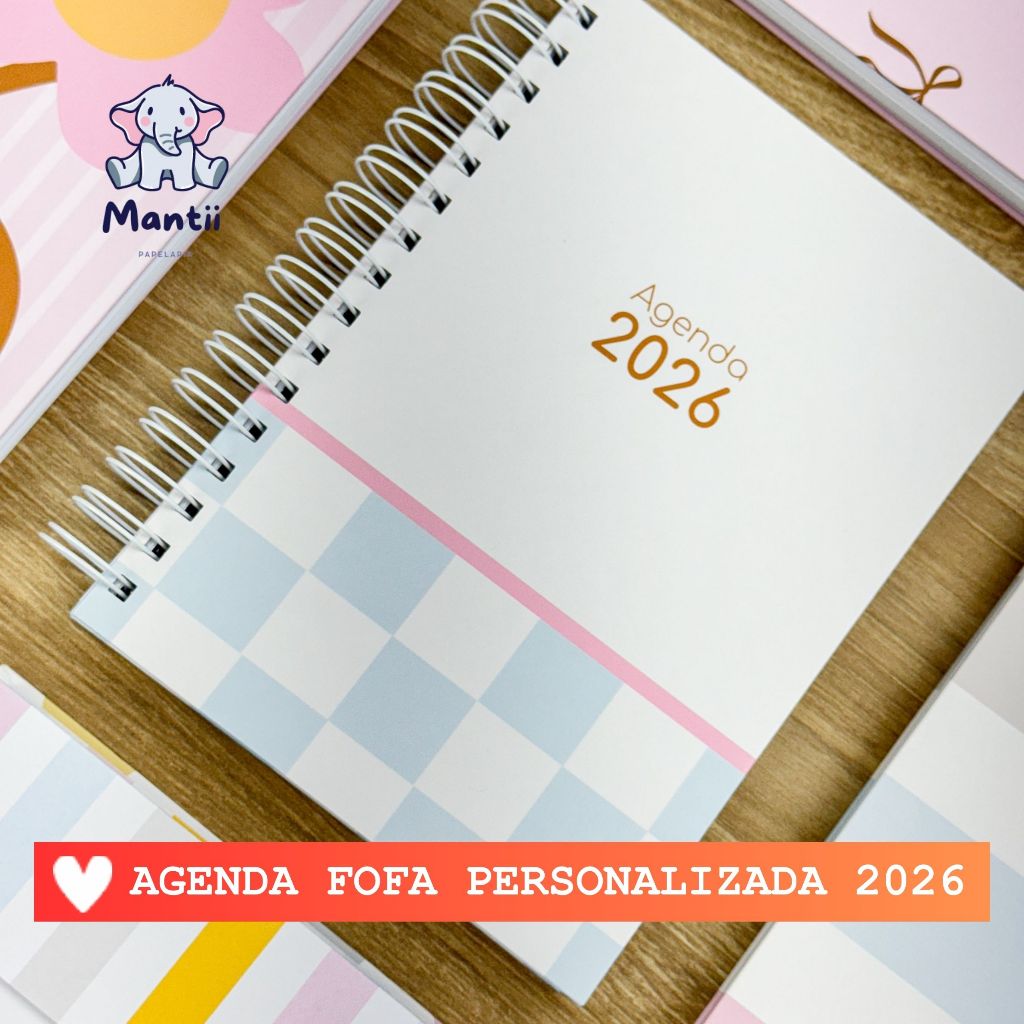 Agenda Personalizada 2026 Duplo Espiral Diária Planner Organizador de ...