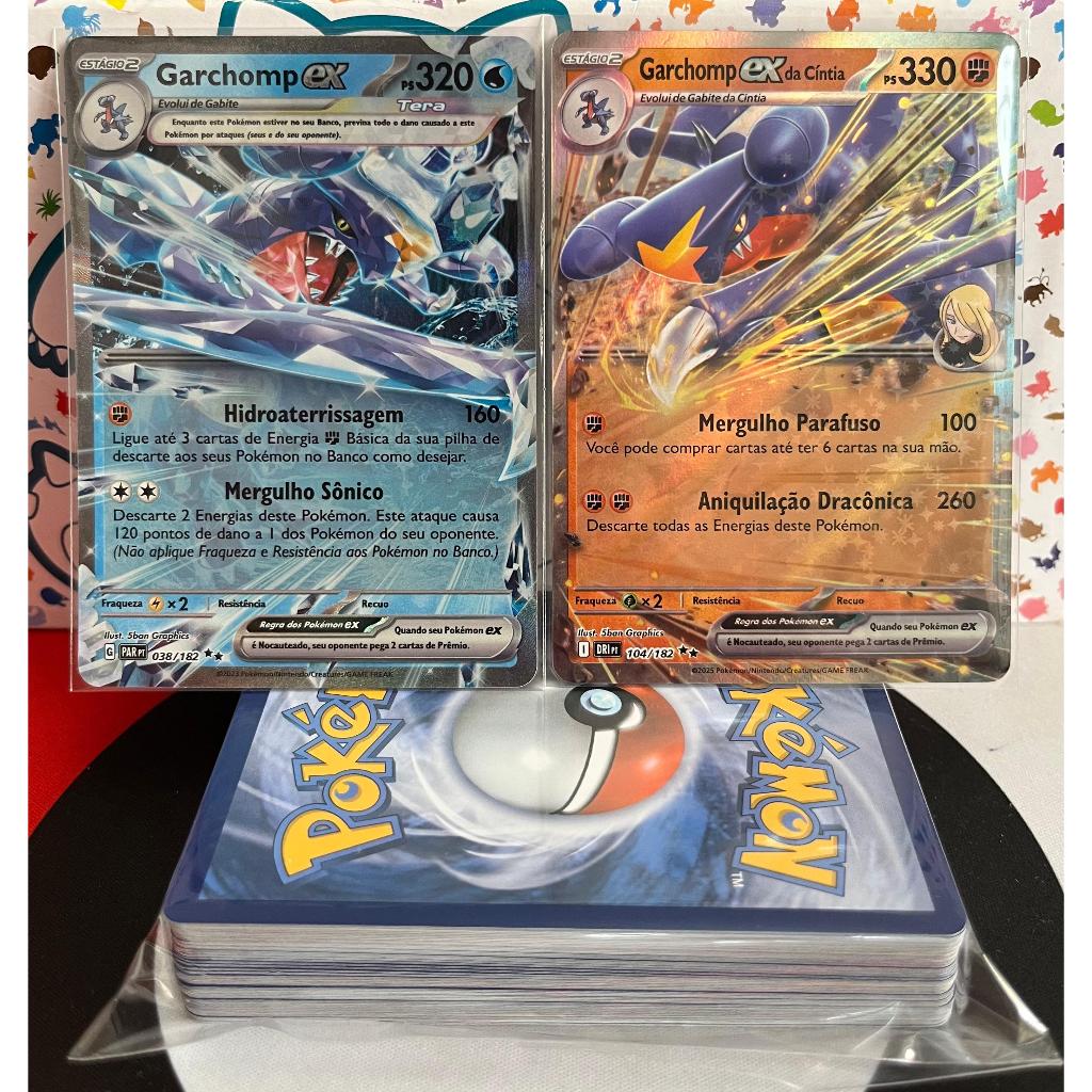 Deck Pokémon Lutador c/ Garchomp EX + Garchomp EX da Cíntia | Shopee Brasil