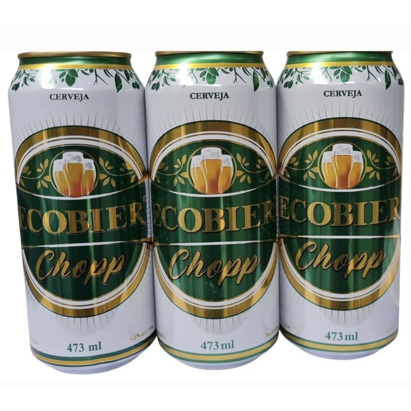Kit 3 Cerveja Ecobier Chopp 473ML (Lacrada) | Shopee Brasil