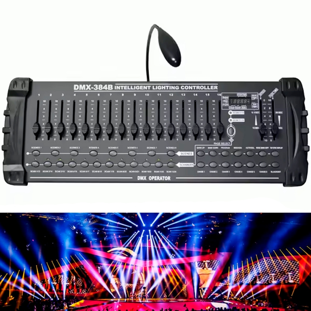 Mesa Iluminação Dmx-384b Operator Profissional 32ch Lâmpada | Shopee Brasil