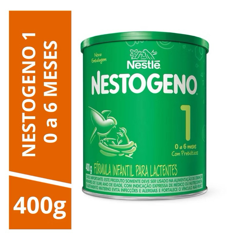 Nestogeno 1 Fórmula Infantil 0 a 6 meses - 400g - Nestlé | Shopee Brasil