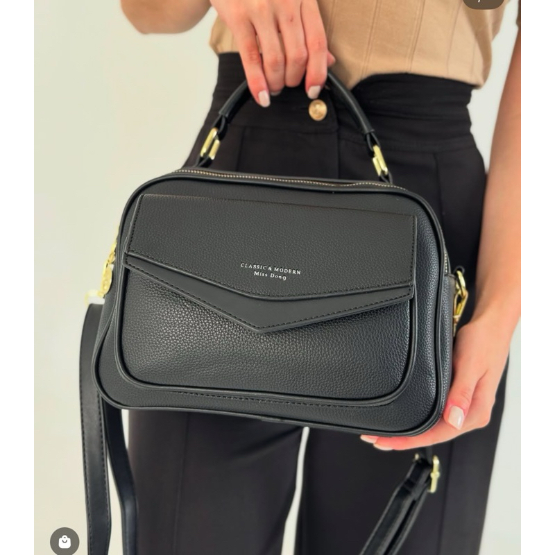 Bolsa Feminina Miss Dong Tamanho Médio Elegante Dia a Dia Alça de Mão e ...