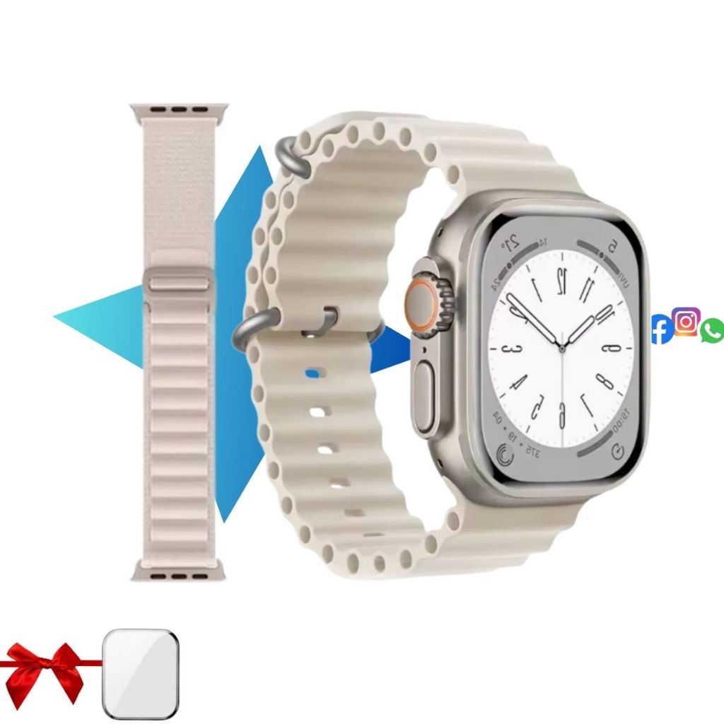 Relogio Digital Smartwatch U10 Series 10 2.0 Bluetooth Músic Player ...