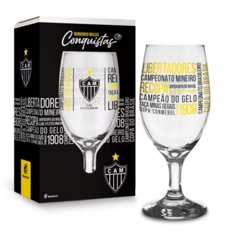 Copos Atlético Mineiro Oficial CAM – Taça, Long Drink e Shot | Presente ...