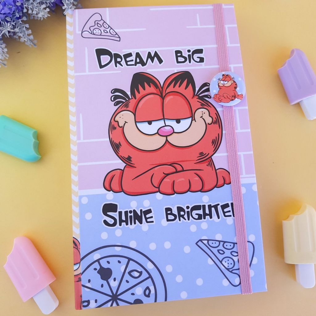 Planner Semanal Garfield Slim Especial | Fechamento com Elástico | Wire ...