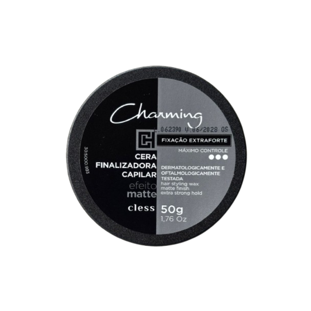 Cless Charming Cera Finalizadora Fixação Extra Forte Efeito Matte 50g ...