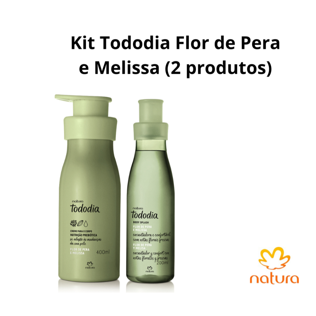 Kit Tododia Flor de Pera e Melissa (kit contem 2 produtos) | Shopee Brasil
