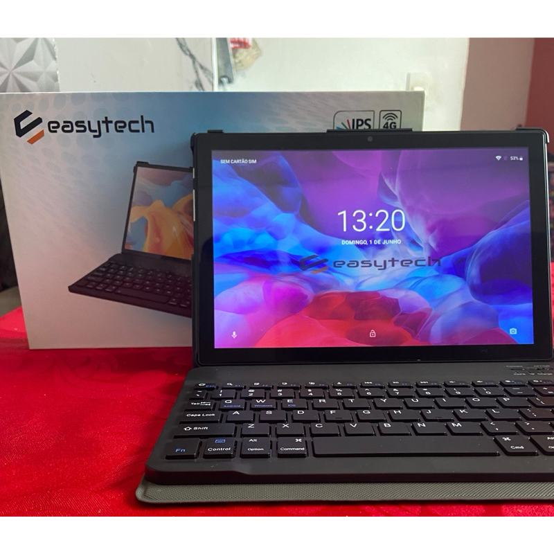 Tablet com teclado, com capa, entrada para chip, Android 13, 8gb 256gb ...