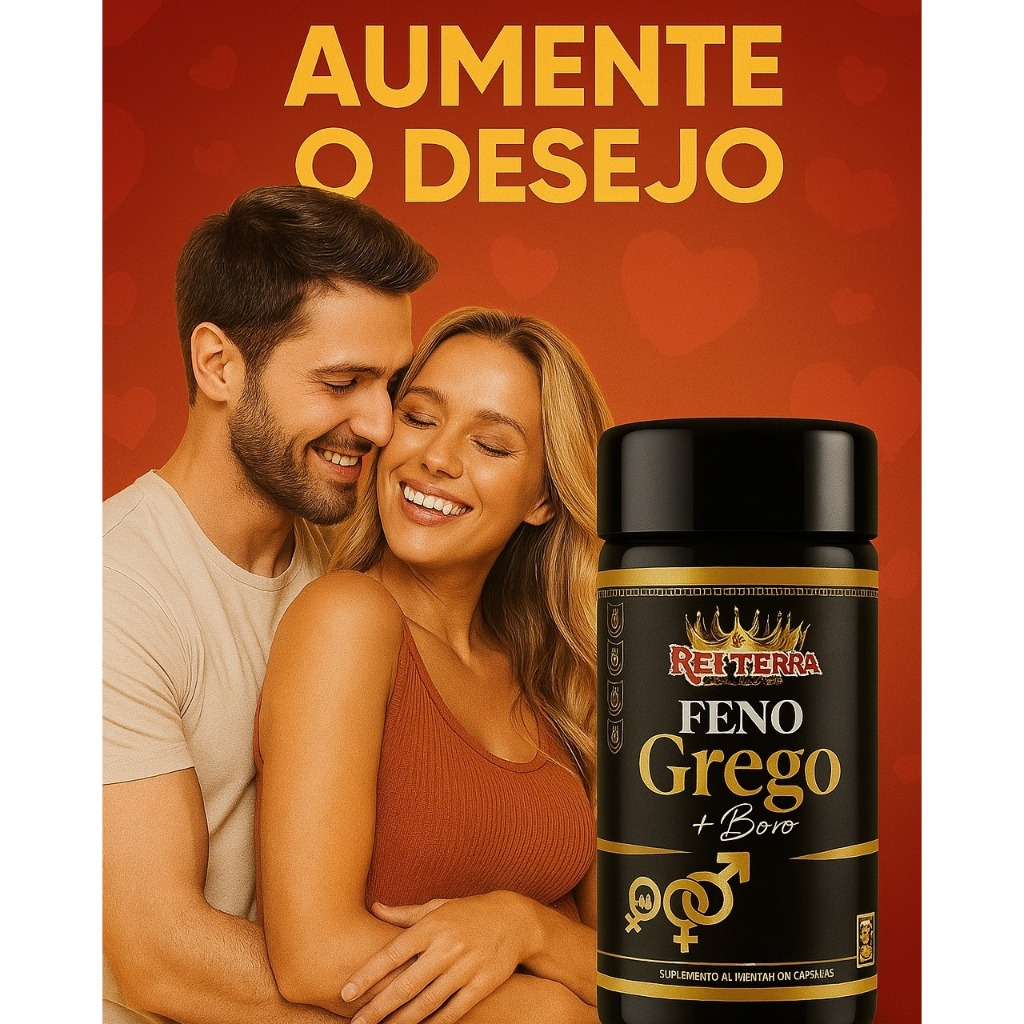 Feno Grego 500mg com Boro 120 cápsulas 500mg Rei Terra - Original ...