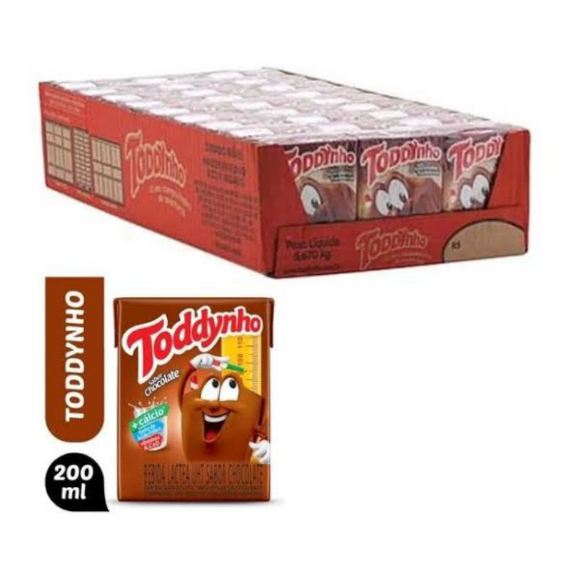 Caixa 27 Unidades bebida lactea toddynho 200ml achocolatado sabor ...