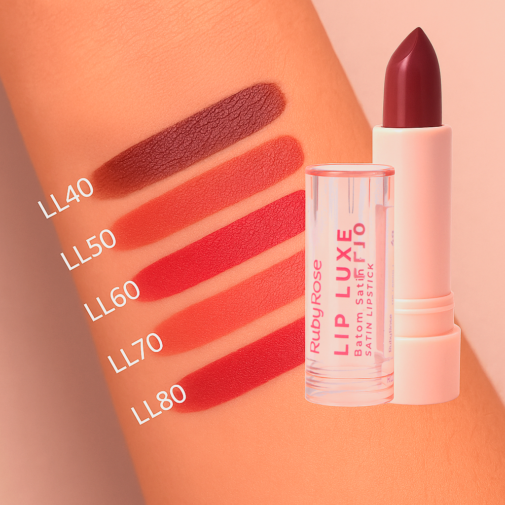 Batom Satin Lip Luxe Ruby Rose | Shopee Brasil