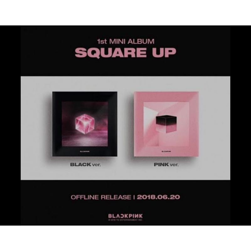 KPOP OFFICIAL 1ST MINI ALBUM BLACKPINK " SQUARE UP" (PINK VERSION ...