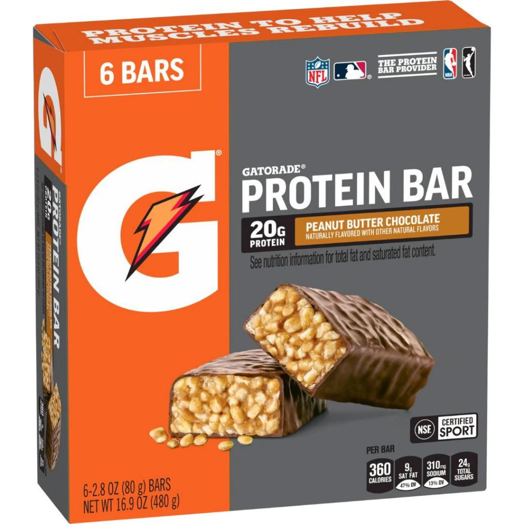 Barra de Proteína Gatorade - Pasta de Amendoim 480g | Shopee Brasil