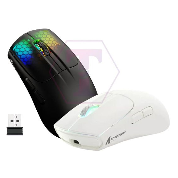 MOUSE ATTACK SHARK X5 SEM FIO WIRELESS RECARREGAVEL SENSOR PAW3212 RGB ...