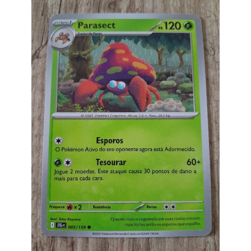 Carta Pokemon Parasect Original SP | Shopee Brasil