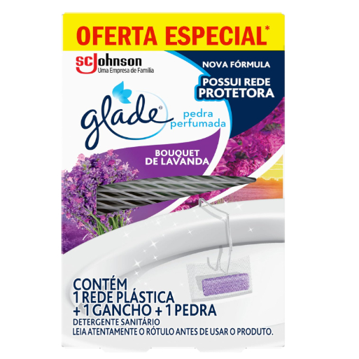 Glade Desodorizador Sanitário Pedra Bouquet de Lavanda 25g | Shopee Brasil