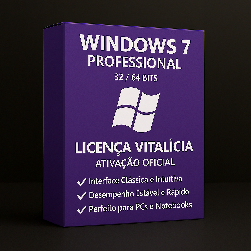 Windows 7 PRO Original Permanente 32/64 bits | Shopee Brasil