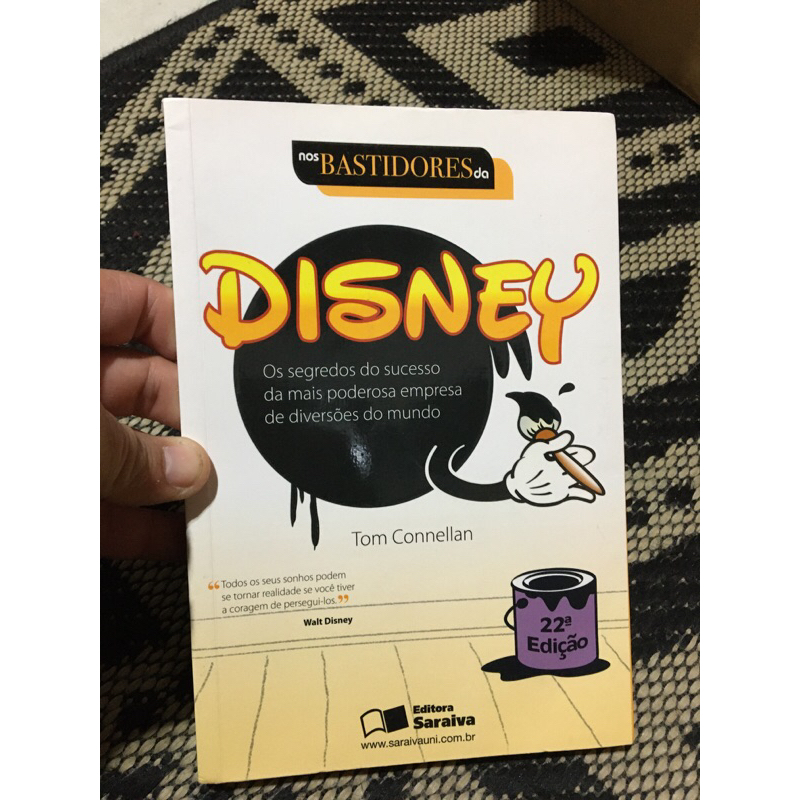 Livro nos bastidores da Disney-Tom Connellan | Shopee Brasil