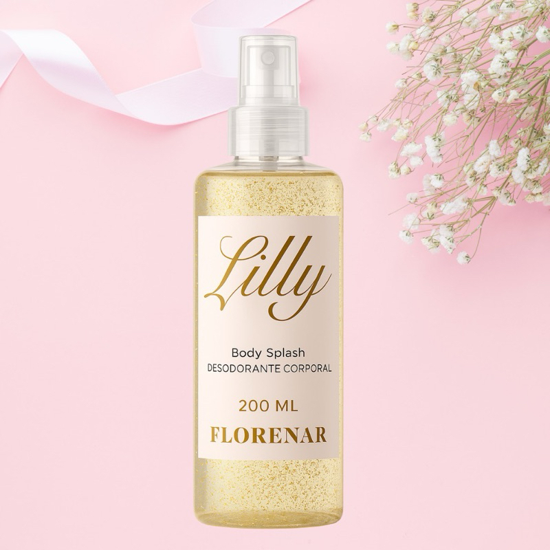 Body Splash Bubbaloo Lily com gliter 200Ml | Shopee Brasil