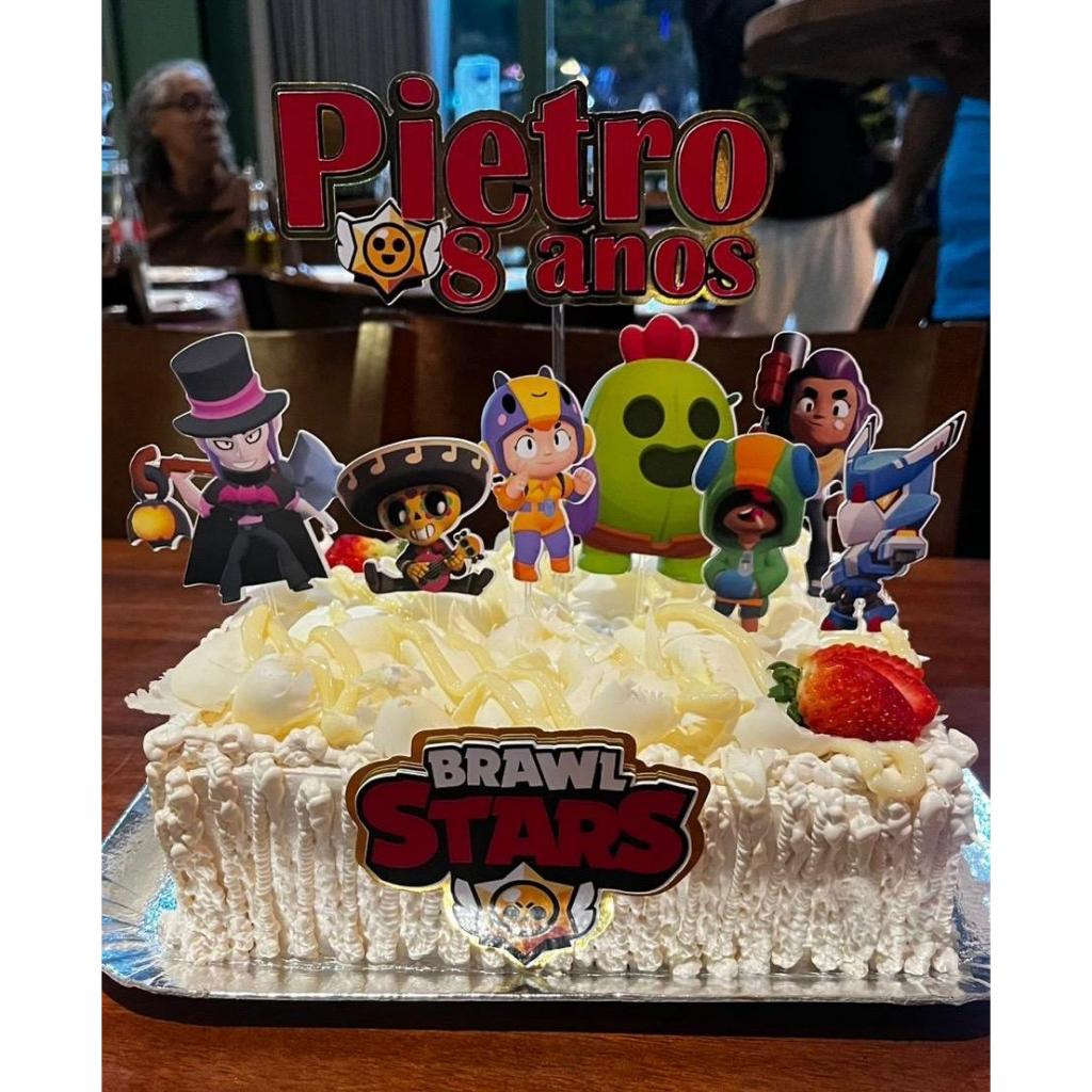 TOPO DE BOLO PERSONALIZADOS - BRAWL STARS | Shopee Brasil