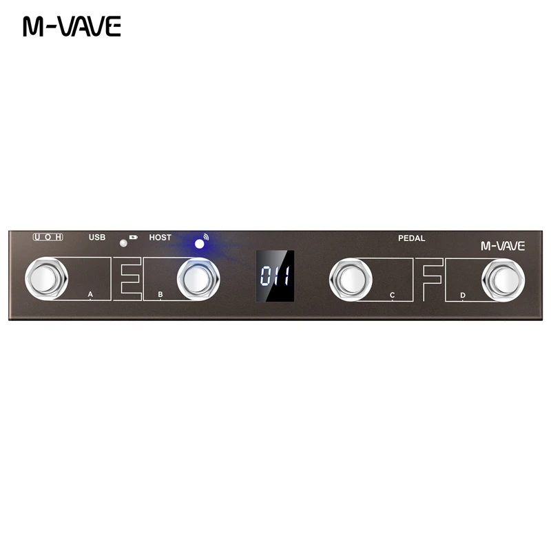 M-VAVE Chocolate Plus Midi Controller Keyboard 4 Buttons Foot Switch ...