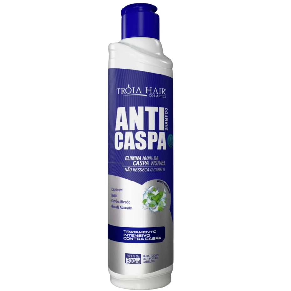Shampoo Anticaspa Tróia Hair | Controle da Caspa e Oleosidade | Limpeza ...