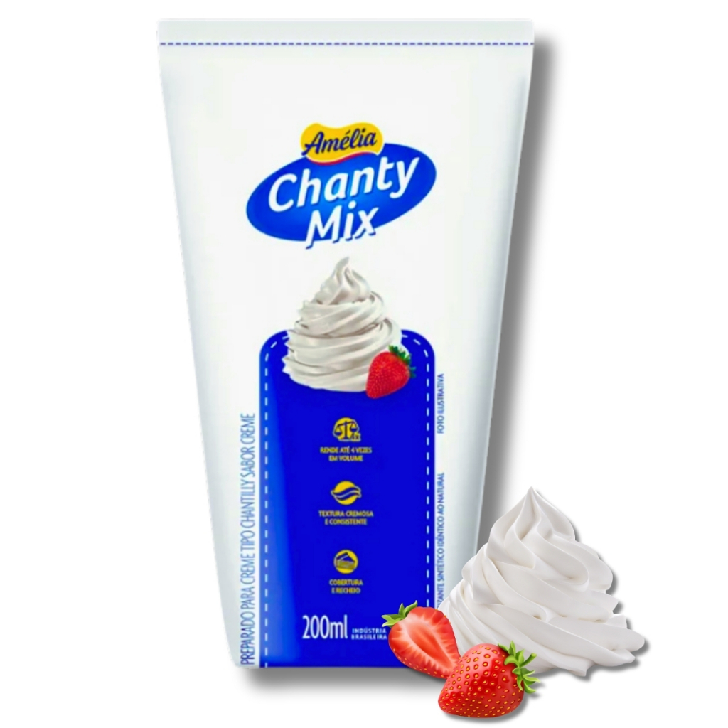 Chantilly Chanty Mix 200ml Amélia Cremoso Ideal Para Recheio e ...