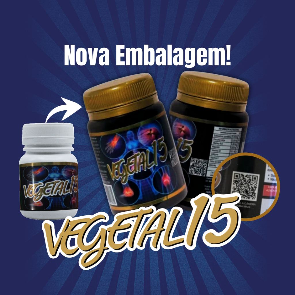 Vegetal 15 Original 15 Capsulas Natural | Shopee Brasil