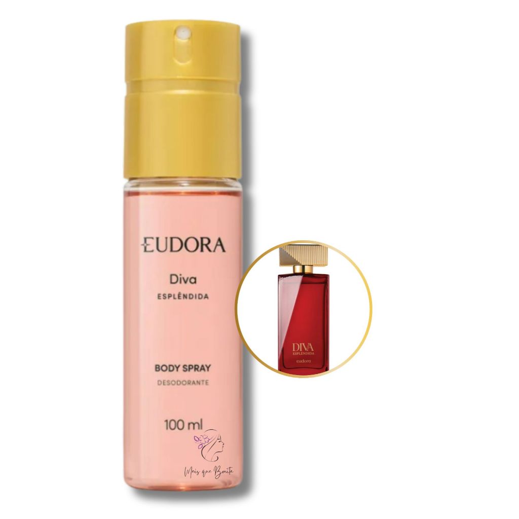Body Spray Feminino Diva Esplêndida 100ml - Lançamento Eudora | Shopee ...